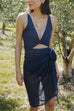 Mesh Sarong in Riad Navy | Beach Cover-Up | Women's Skirt – Baiia Swim