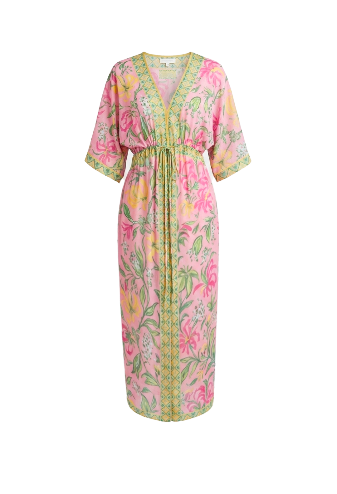 Mesh Cecile Kaftan Dress - Limoncello – Baiia Swim